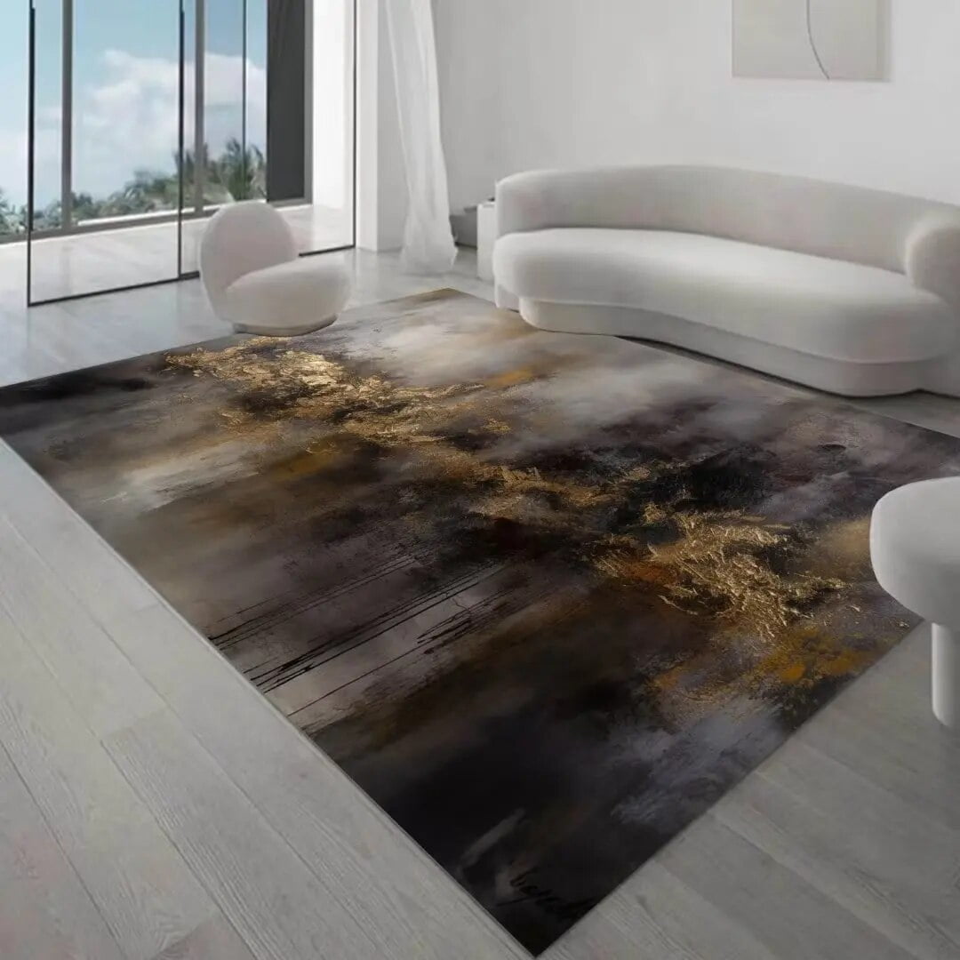 Luxury Abstract Living Room Carpet Large Area Soft Rug for Bedroom ...