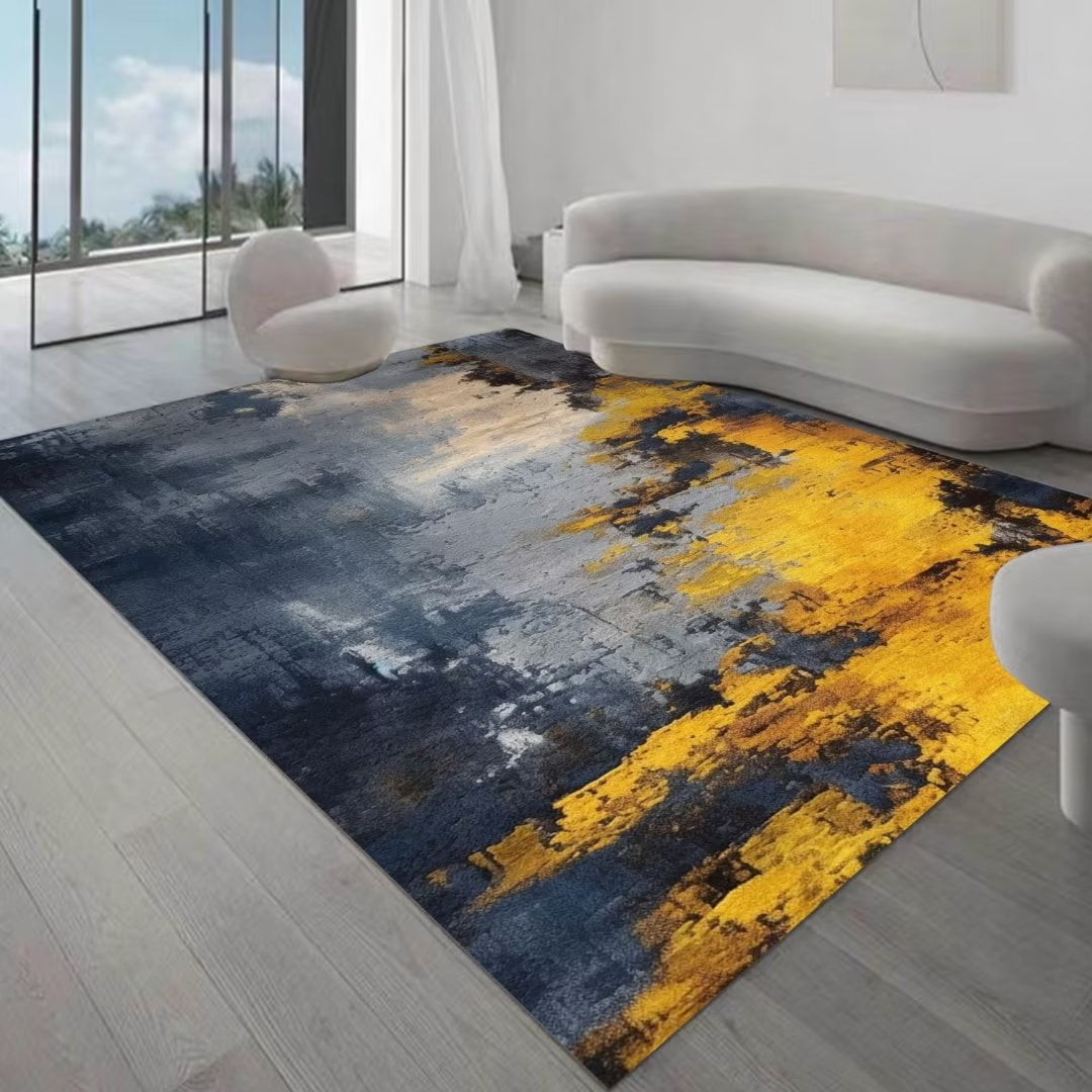 Luxury Abstract Living Room Carpet Large Area Soft Rug for Bedroom ...
