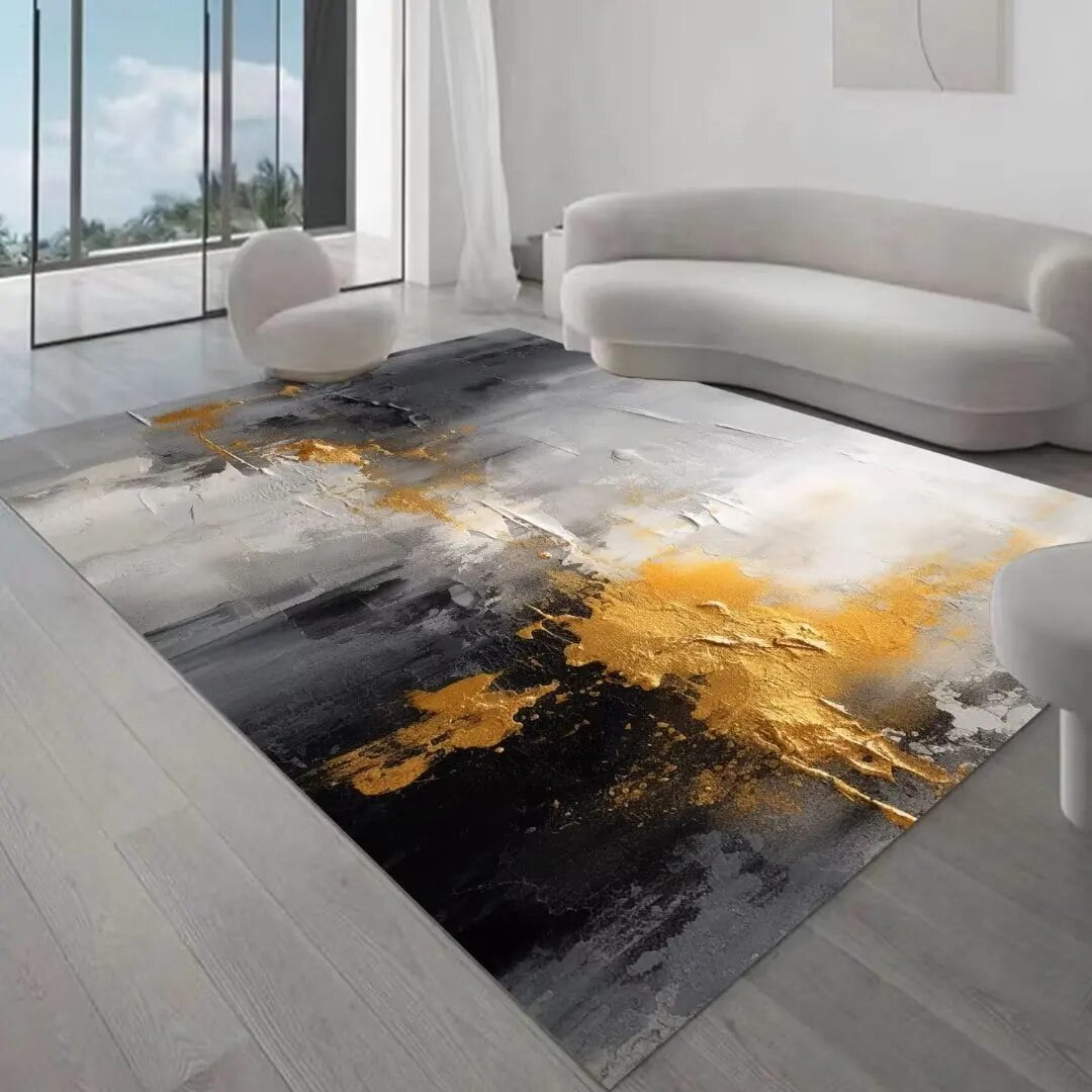 Luxury Abstract Living Room Carpet Large Area Soft Rug for Bedroom ...
