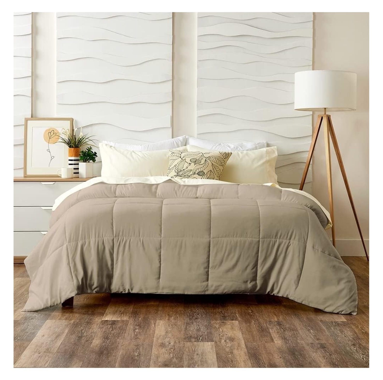Luxury Down Alternative Comforter - Blend of Rayon Derived from Bamboo - Dorm Room - All Season ...