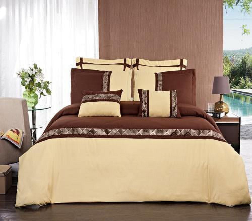 Luxury Astrid 7-Piece Embroidered Duvet Cover Sets - Walmart.com