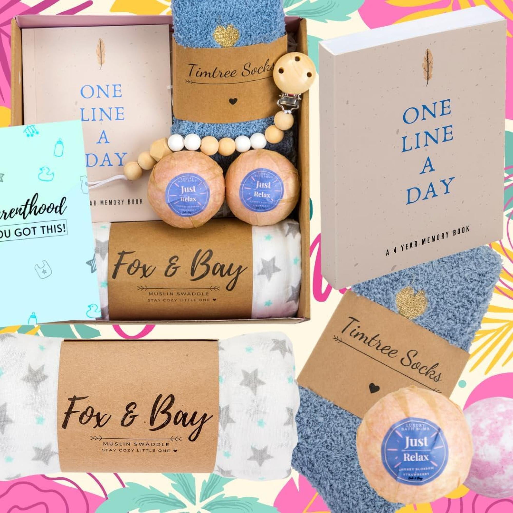 Luxury Baby Shower Gift Set for New & Expecting Moms – 4-Year Memory ...