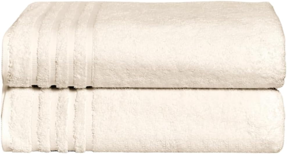 Luxury Bath Sheets, 2 Piece Extra Large Bath Sheets (40x65 Inches ...