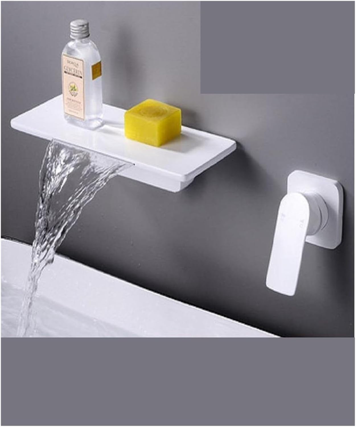 Luxury Bathroom Faucet Basin Faucet Full Copper Hot and Cold Waterfall ...
