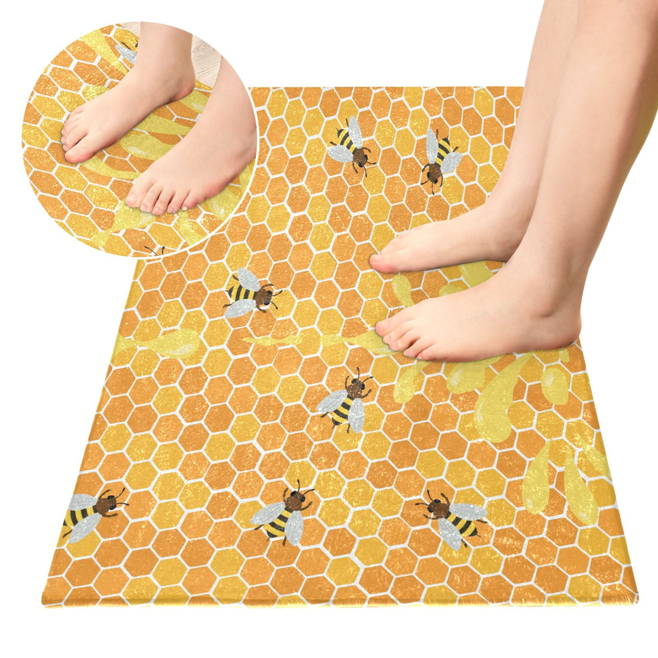 Luxury Bathroom Rug 39"x20" Non Slip Bedroom Mat Plush Shaggy Absorbent ...