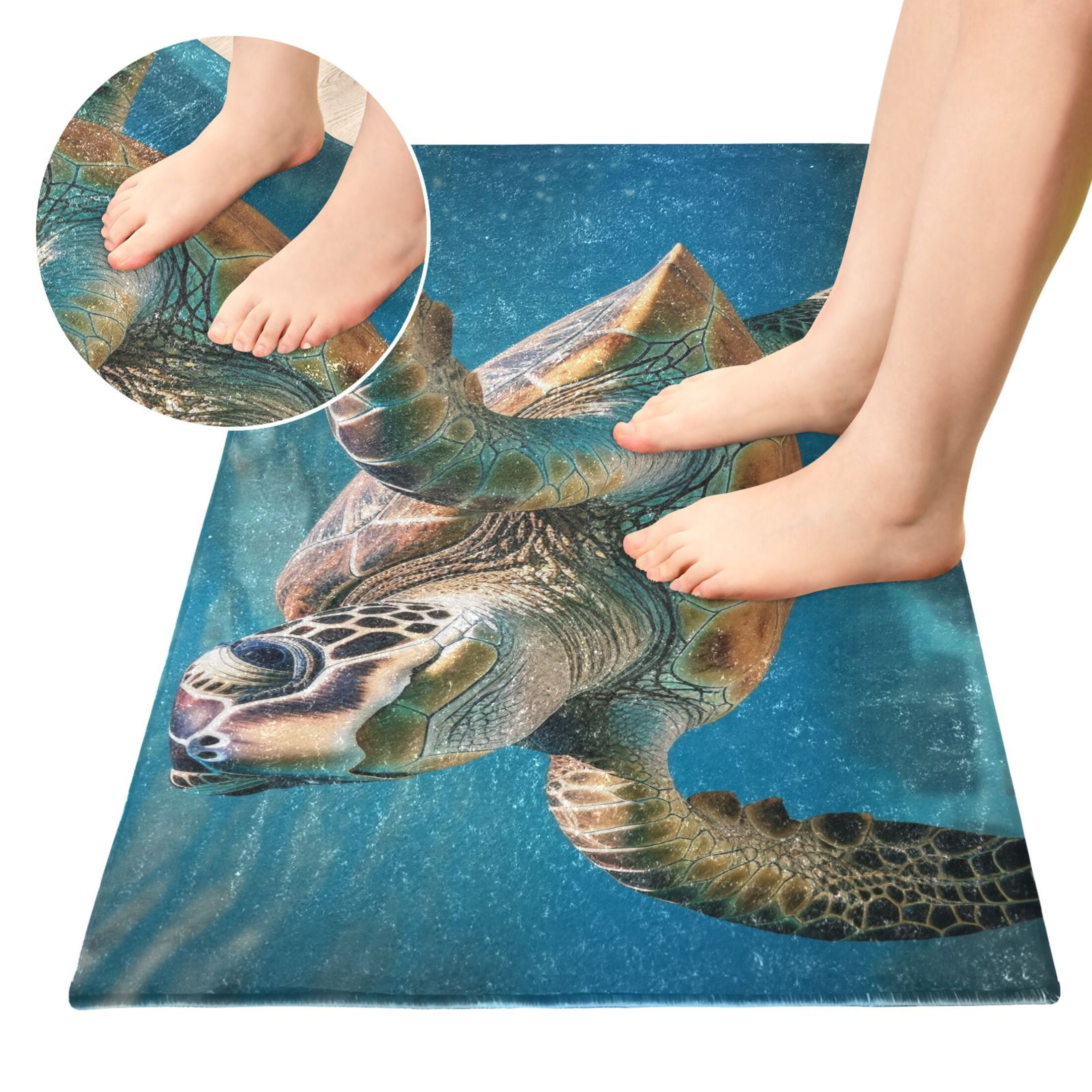 Luxury Bathroom Rug 39"x20" Non Slip Bedroom Mat Plush Shaggy Absorbent ...