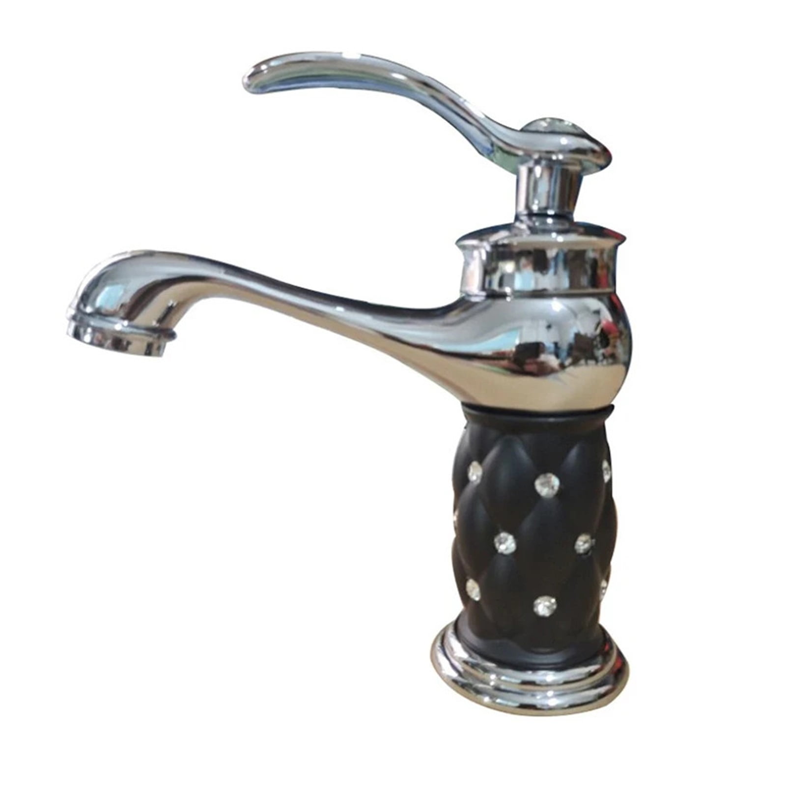 Luxury Bathroom Sink Brass Faucet, Basin Faucets Single Handle Diamond ...