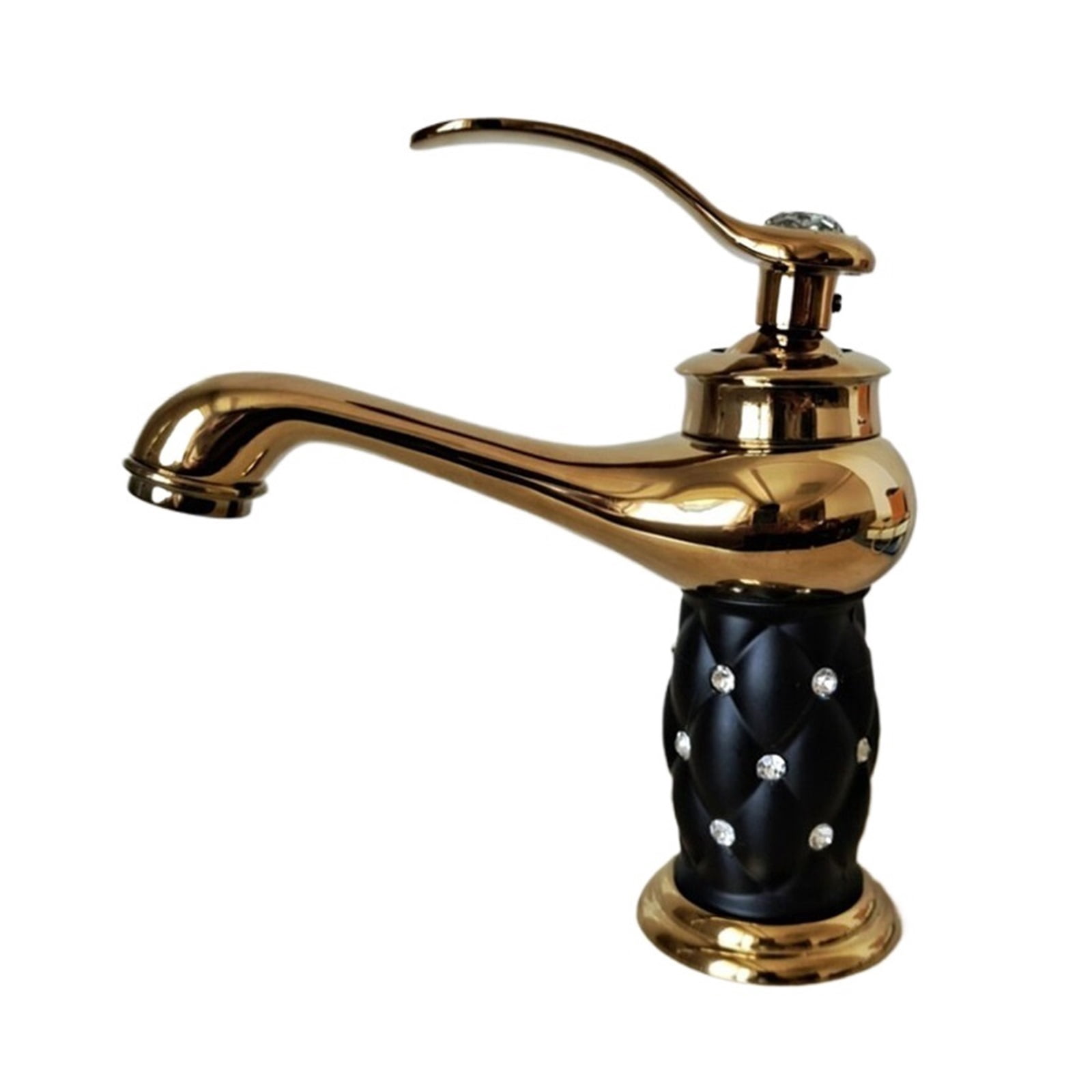 Luxury Bathroom Sink Brass Faucet, Basin Faucets Single Handle Diamond ...