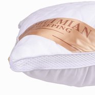 CottonLux 500 Thread Count Feather Core and Cotton Filled Bed Pillow ...