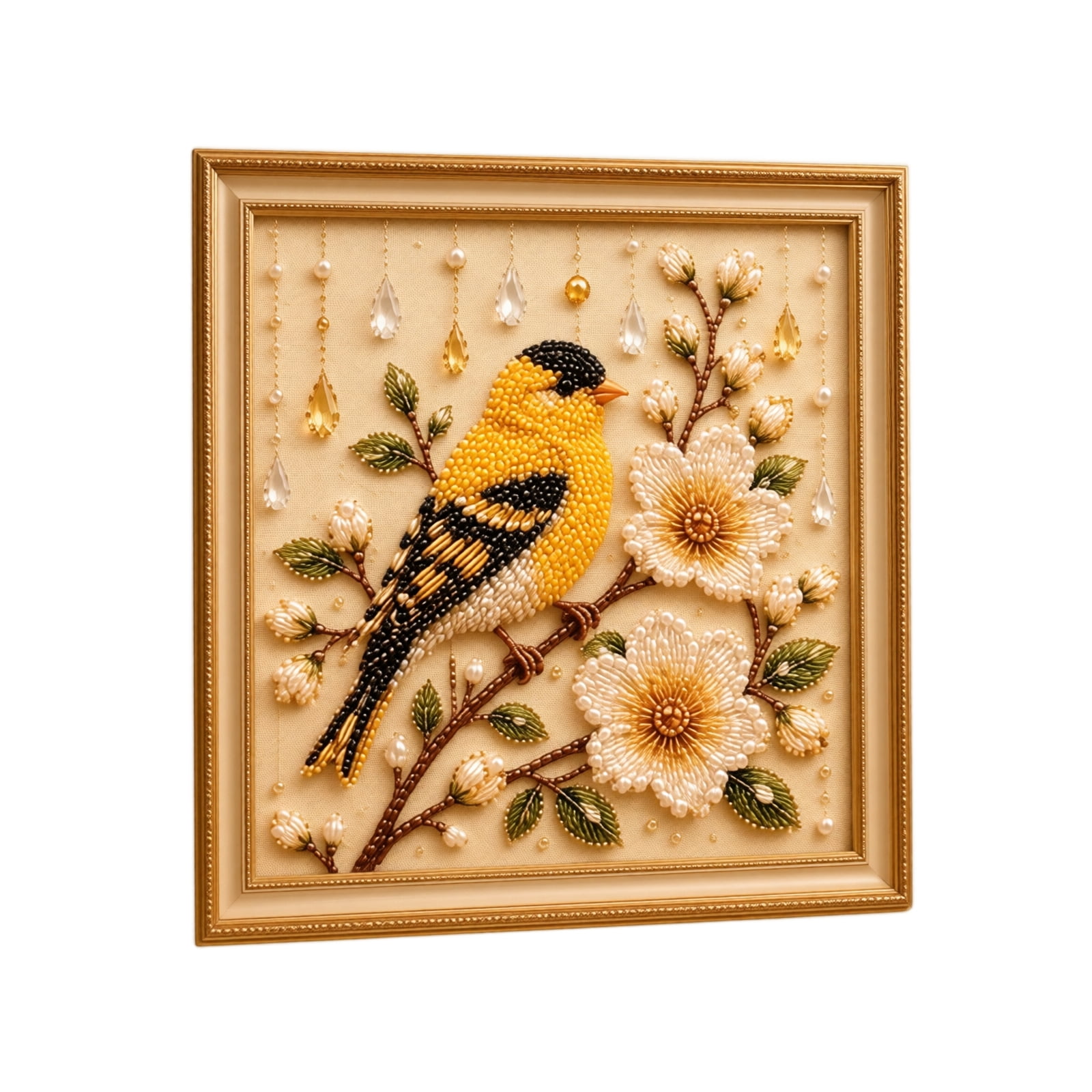 Luxury Bird Pearl Art DIY Kit, 3D Pearl Painting Craft, Exquisite ...