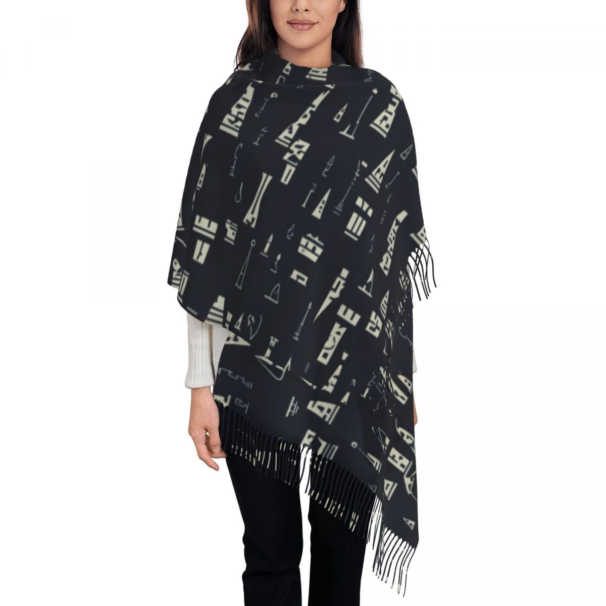 Custom Printed Chess Piece Scarf Women Men Winter Warm Scarves Game ...