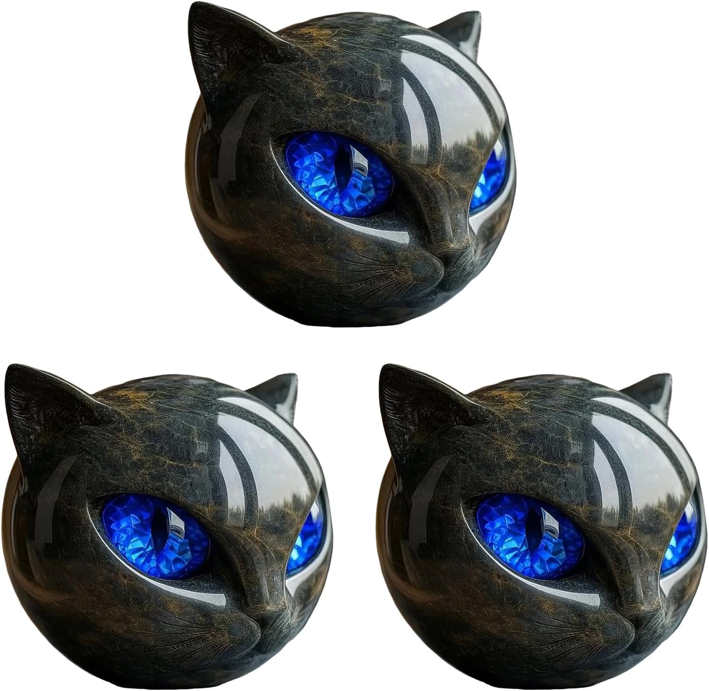 Luxury Black Cat Sculpture,Elegant Home Décor & Gift-Ready Art Piece ...