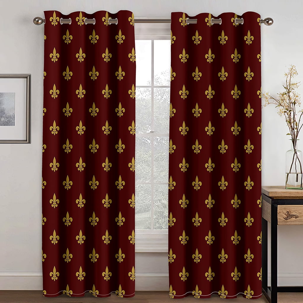 Luxury Black Gold Baroque Geometric Abstrat Window Curtains Blinds for ...