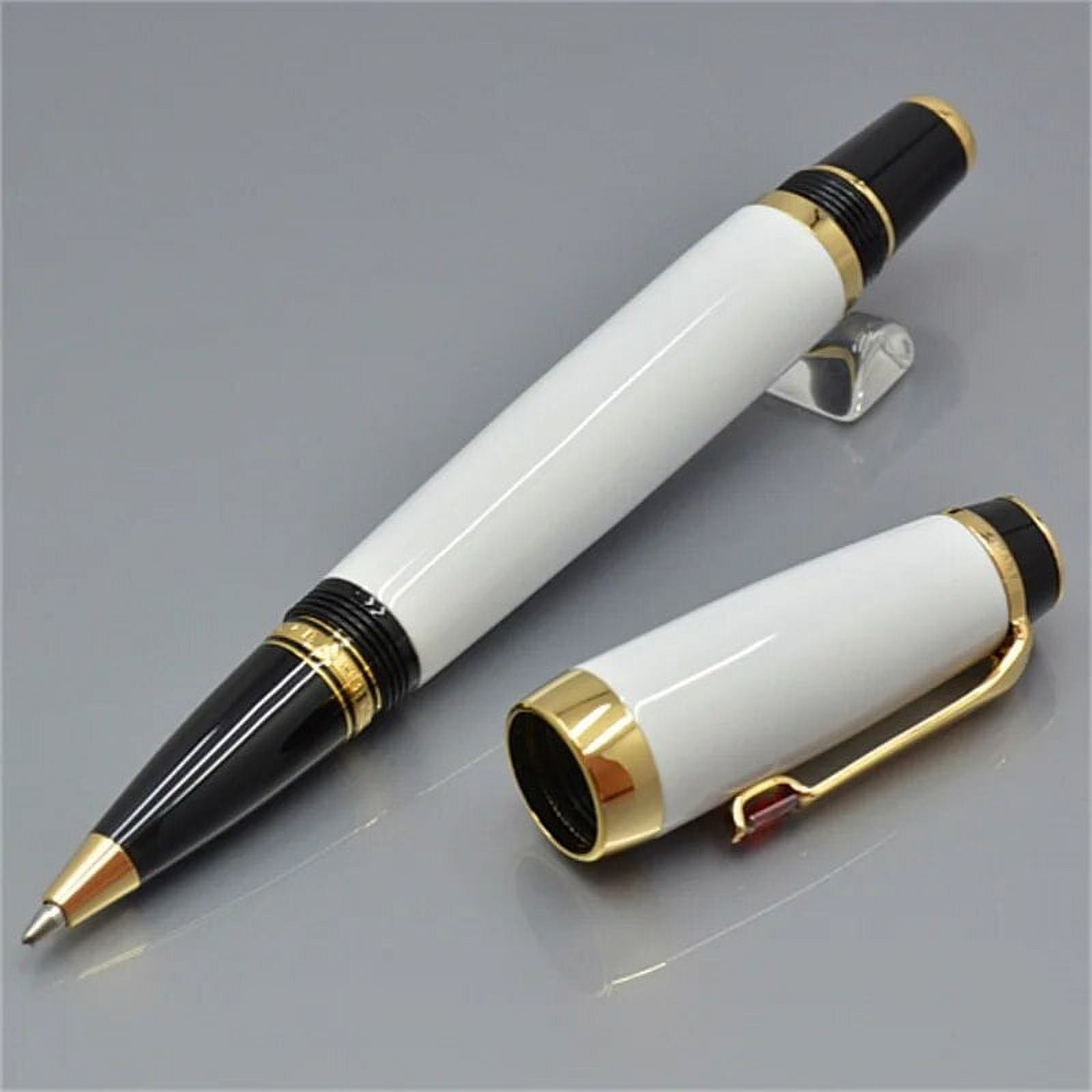 Luxury Blance Bohemie White & Black Resin Rollerball Pen Classic MB ...
