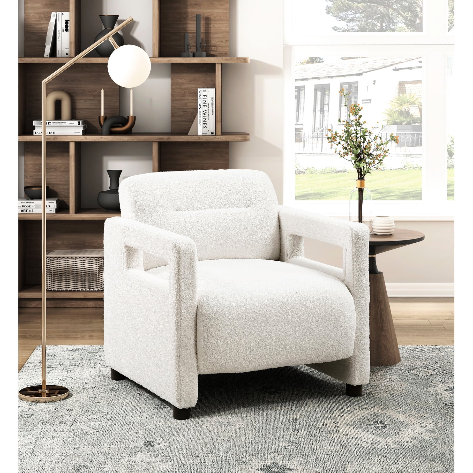Luxury Boucle Fabric & Sturdy Structure - Elevate Primary Living Space ...