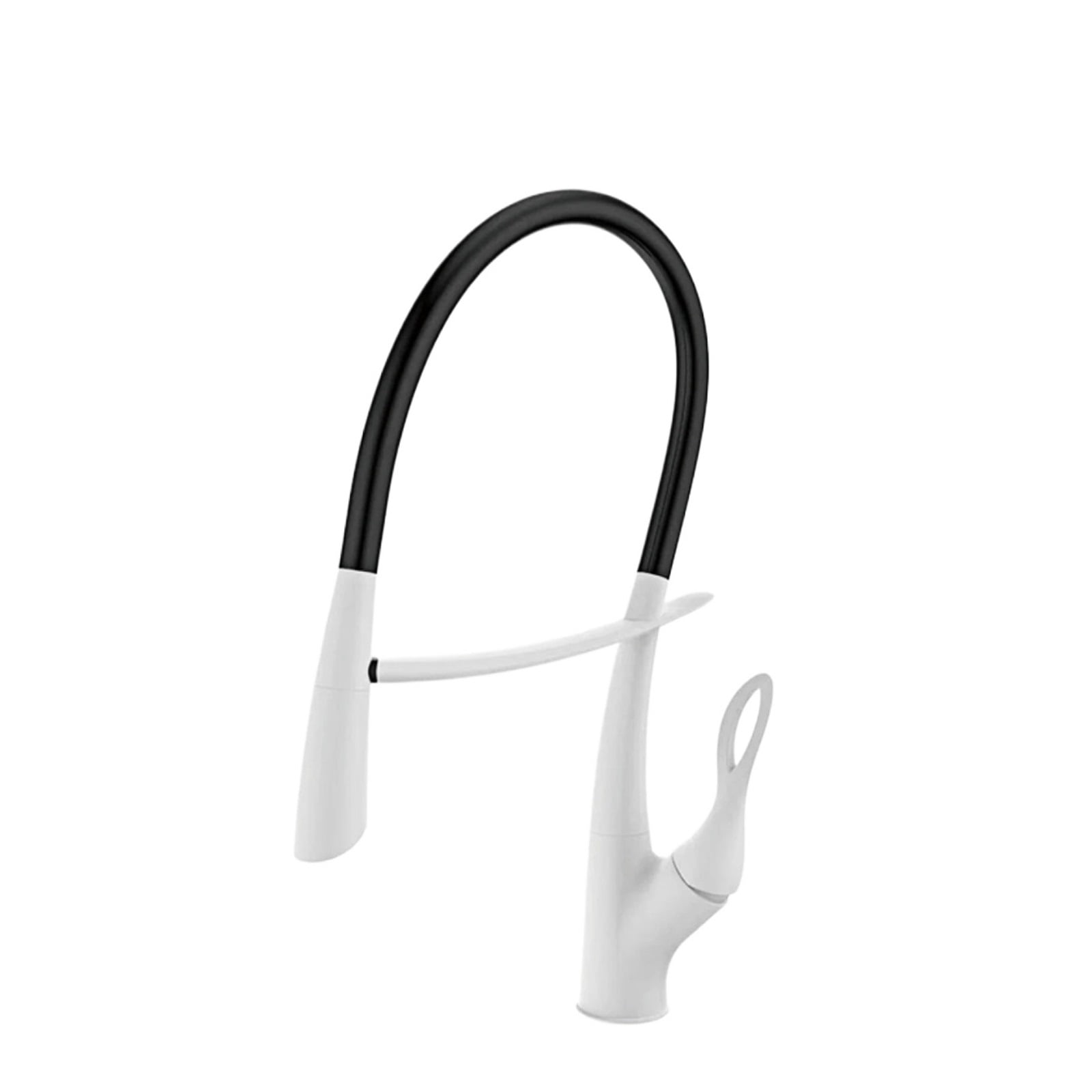 Luxury Brass Gun Gray Kitchen Faucet, Magnetic Suction Pull-out Design ...