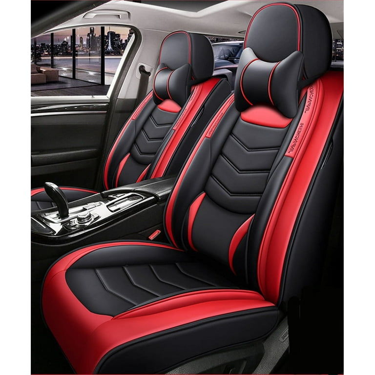 Luxury Car Front Rear Seat Cover W Neck Pillow Adjustable Protector Univeral USA Walmart