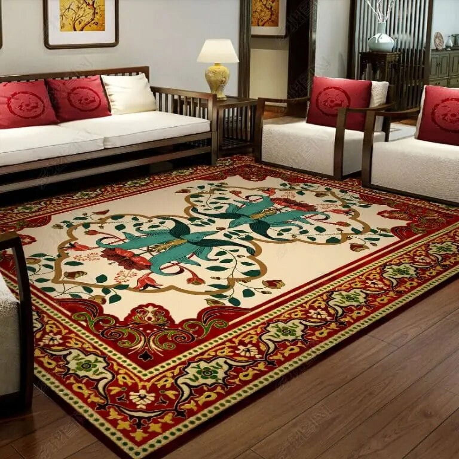 Luxury Carpets for Living Room ration Home Boho Persian Coffee Tables ...