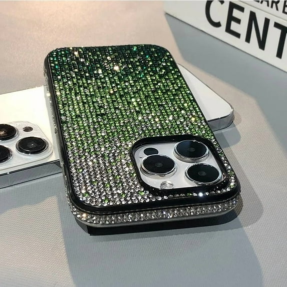 Luxury Case Full Shinny Diamond Bumper Frame Cover for iPhone 17 16 15 ...