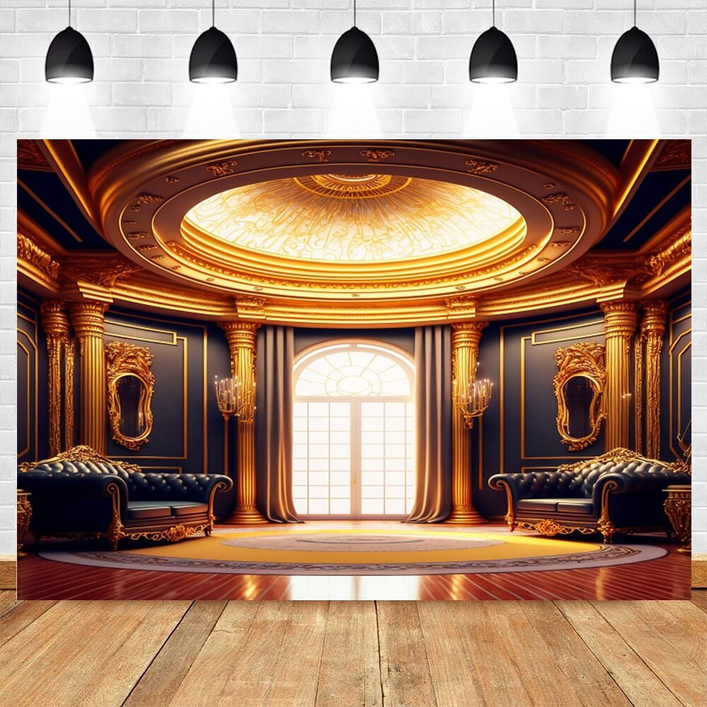 Luxury Castle Palace Church Scene Photography Backdrop Dreamy Flower ...