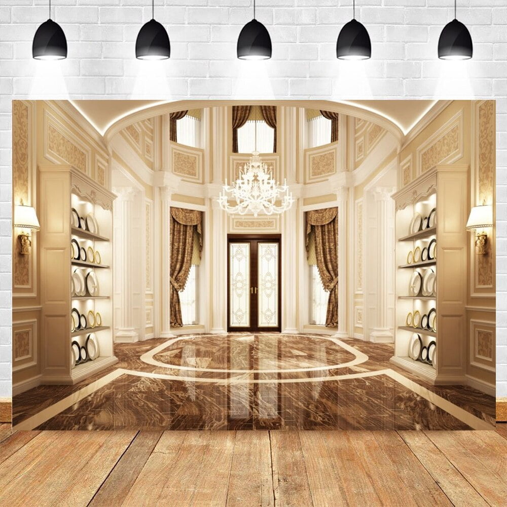 Luxury Castle Palace Church Scene Photography Backdrop Dreamy Flower ...