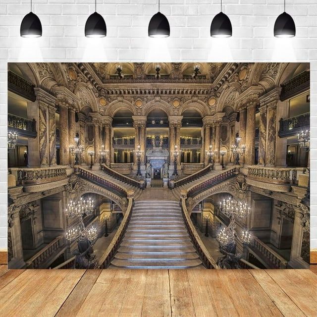 Luxury Castle Palace Church Scene Photography Backdrop Dreamy Flower ...