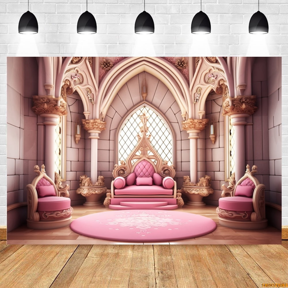 Luxury Castle Photography Backdrop Old Church Red Carpet Stairs Wedding ...
