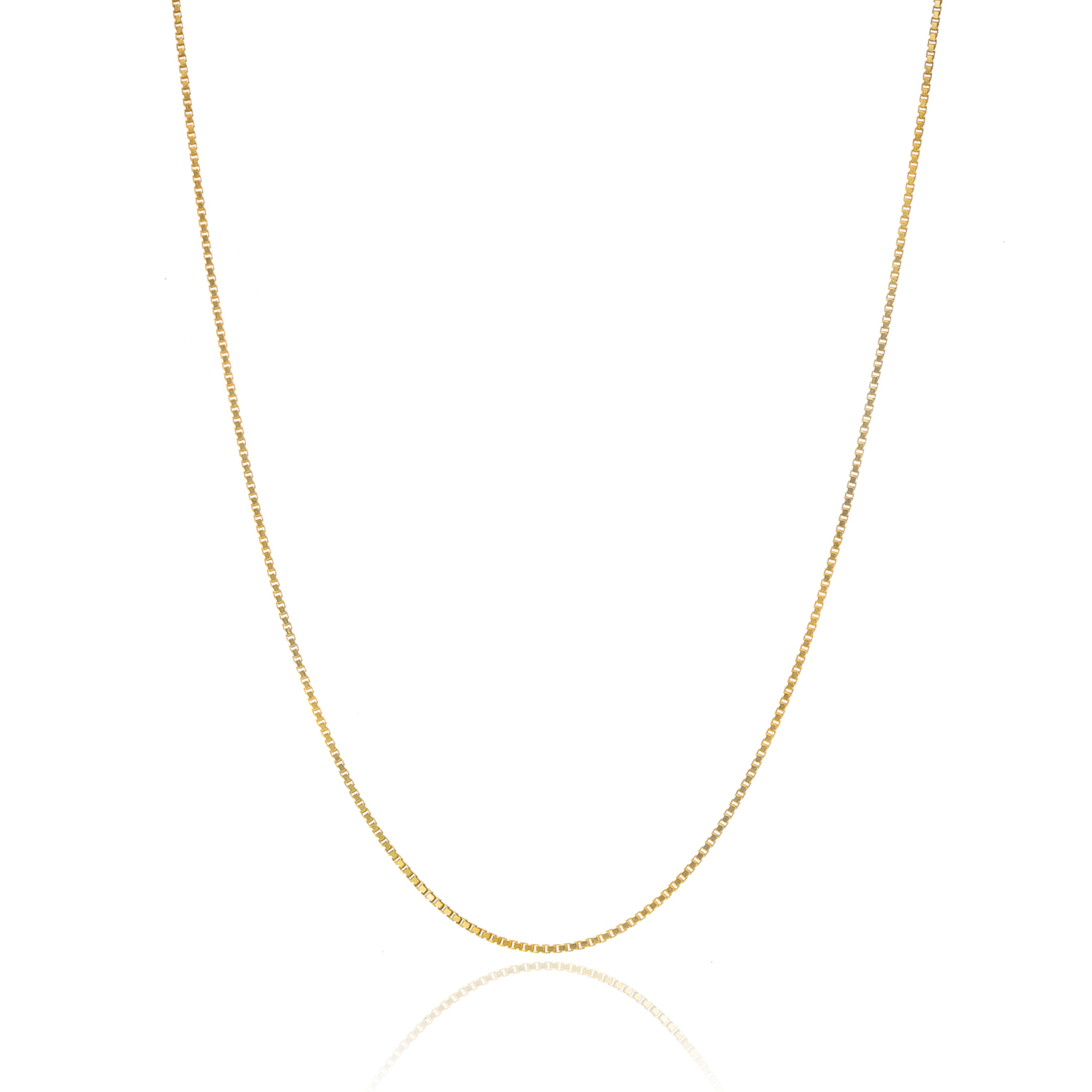 14k rose gold plated silver adjustable box chain - Walmart.com