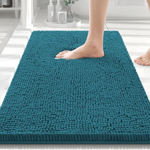 Luxury Chenille Bathroom Rugs 30x20, Extra Soft and Absorbent Shaggy ...