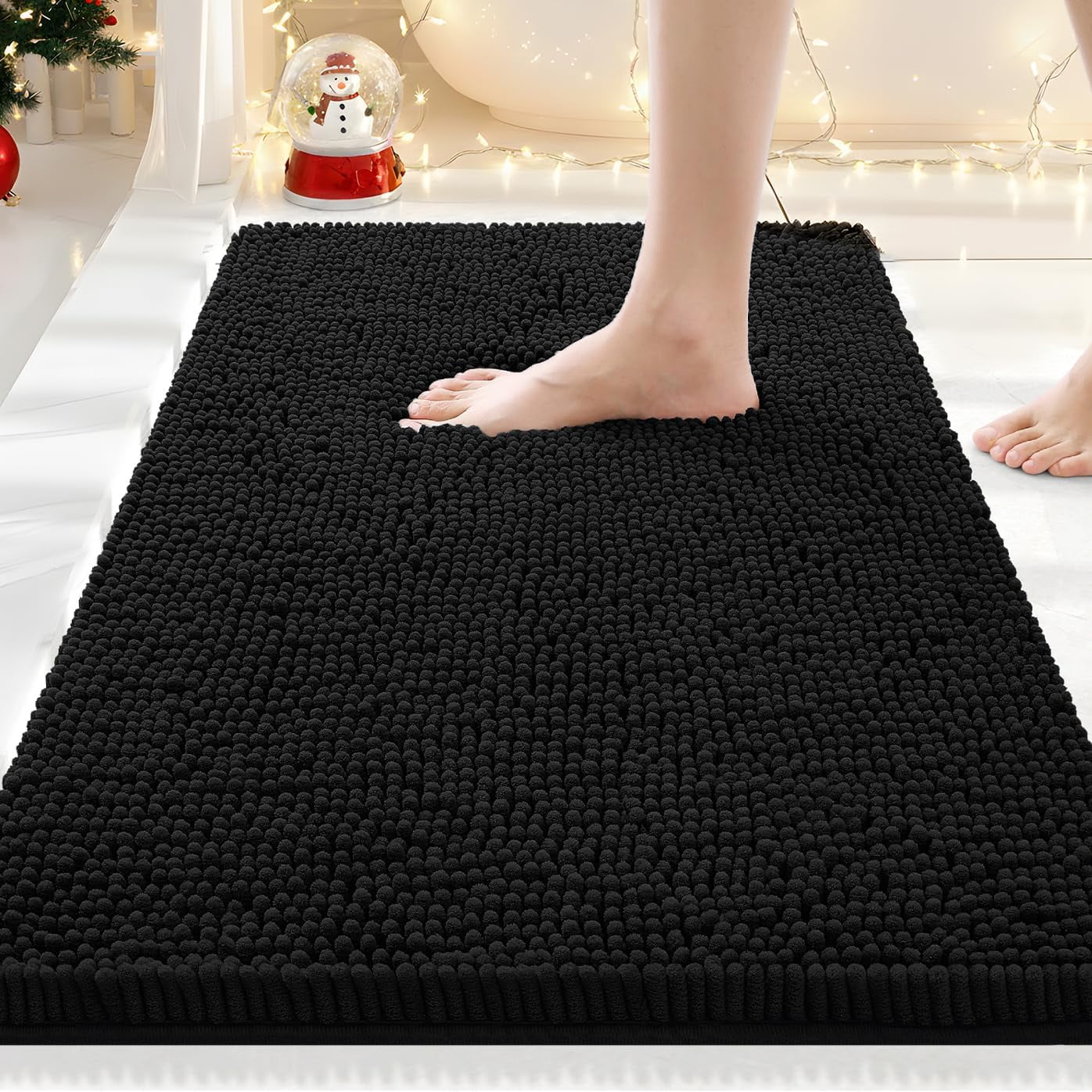 Luxury Chenille Bathroom Rugs 30x20, Extra Soft and Absorbent Shaggy ...