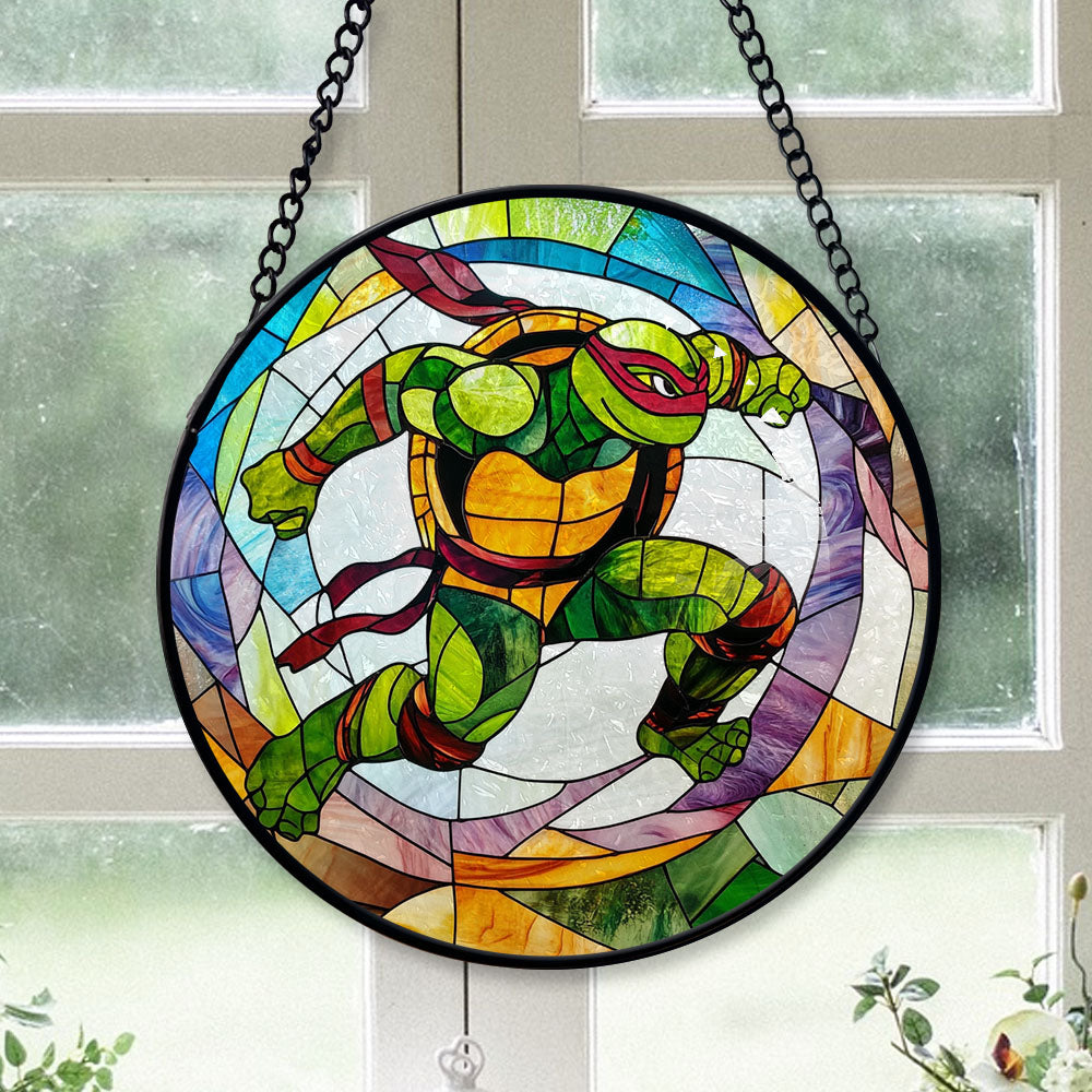 Luxury Christmas Gift - Ninja Tortoise Christmas Stained Glass Hanging ...