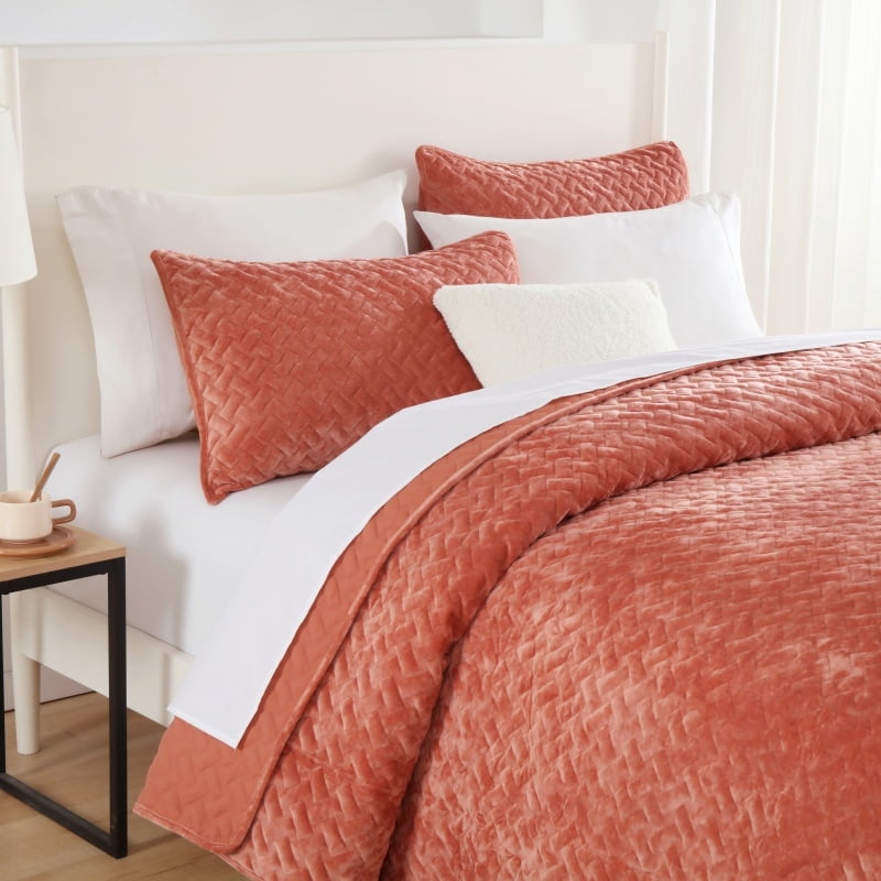 Luxury Christmas Halloween Velvet Quilt King Size, Ultra Soft Autumn ...