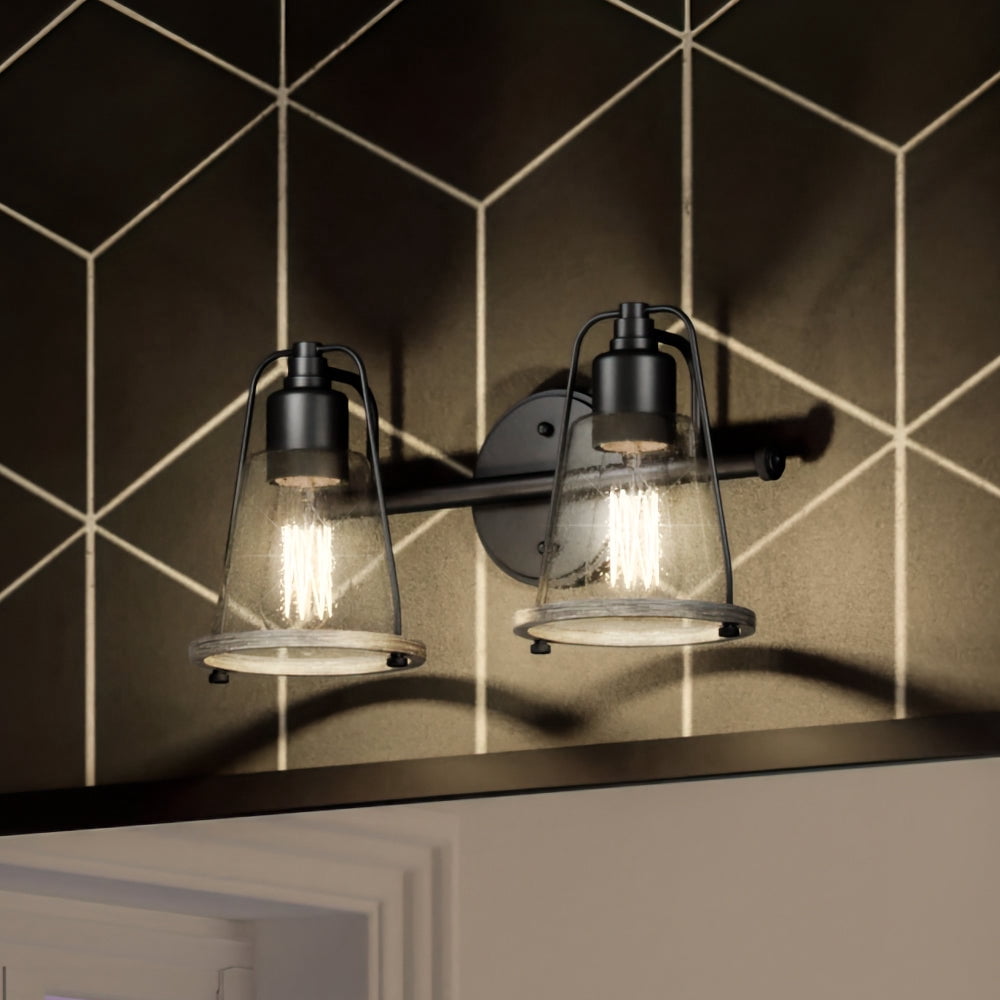 Luxury Coastal Bath Light, 8.25H x 15W, with Nautical Style, Midnight ...