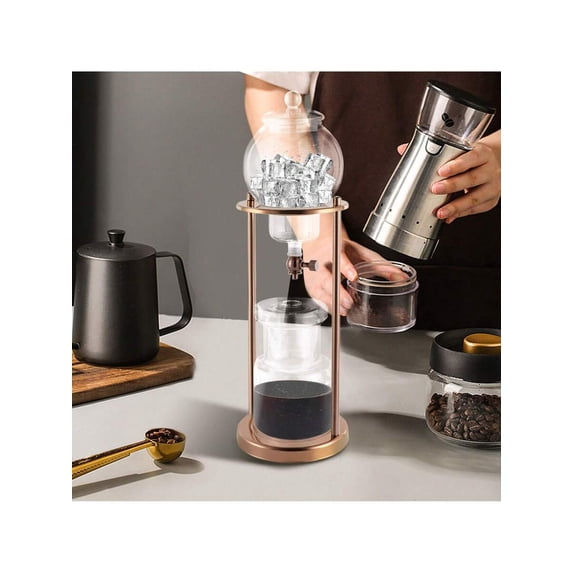 Luxury Cold Brew Drip Coffee Maker - 600ml Stainless Steel & Glass for ...