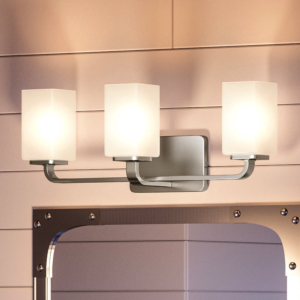 Luxury Contemporary Bath Light, 8.5H x 23.5W, with Modern Farmhouse ...