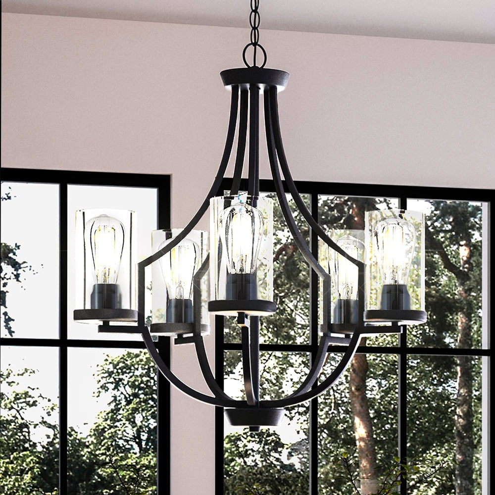 Luxury Contemporary Chandelier, 26H x 26W, with Modern Style, Midnight ...
