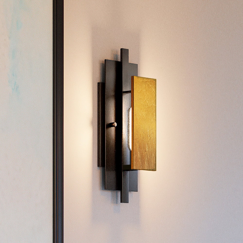 Luxury Contemporary Wall Sconce, 15.125H x 5.375W, with Luxe Industrial ...