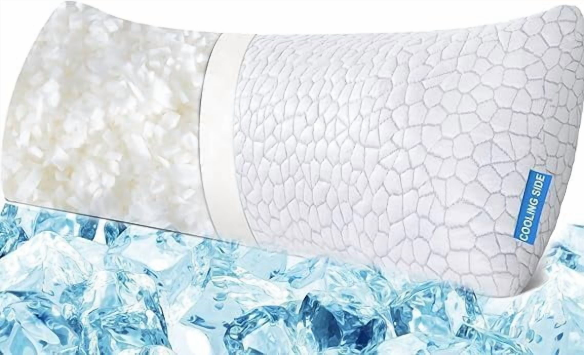 Luxury Cooling Body Pillows for Adults, Adjustable Loft Shredded Memory ...