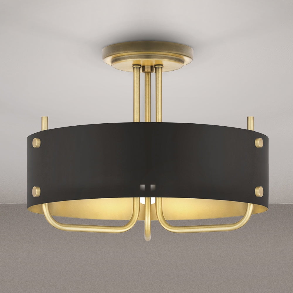 Luxury Cosmopolitan Ceiling Light, Aged Brass, UQL5521 - Walmart.com