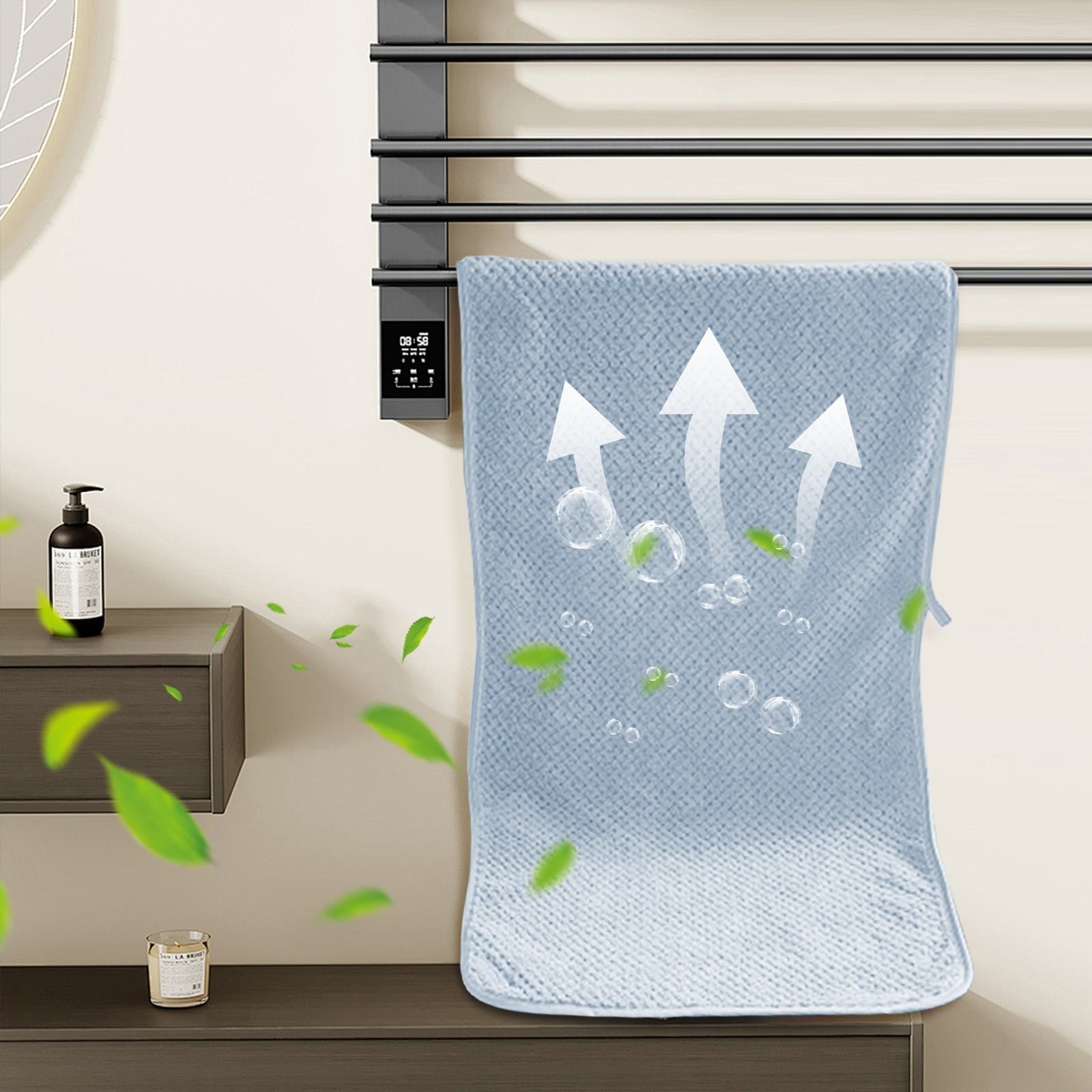 Luxury Cotton Bath Towels - Super Soft & Absorbent, Quick-Drying Family ...