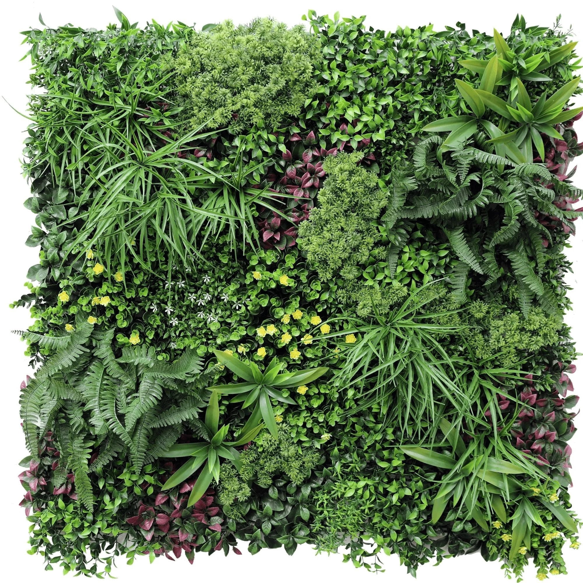 Country Fern Artificial Vertical Garden Green Wall Panel 40×40in 11 SQ ...