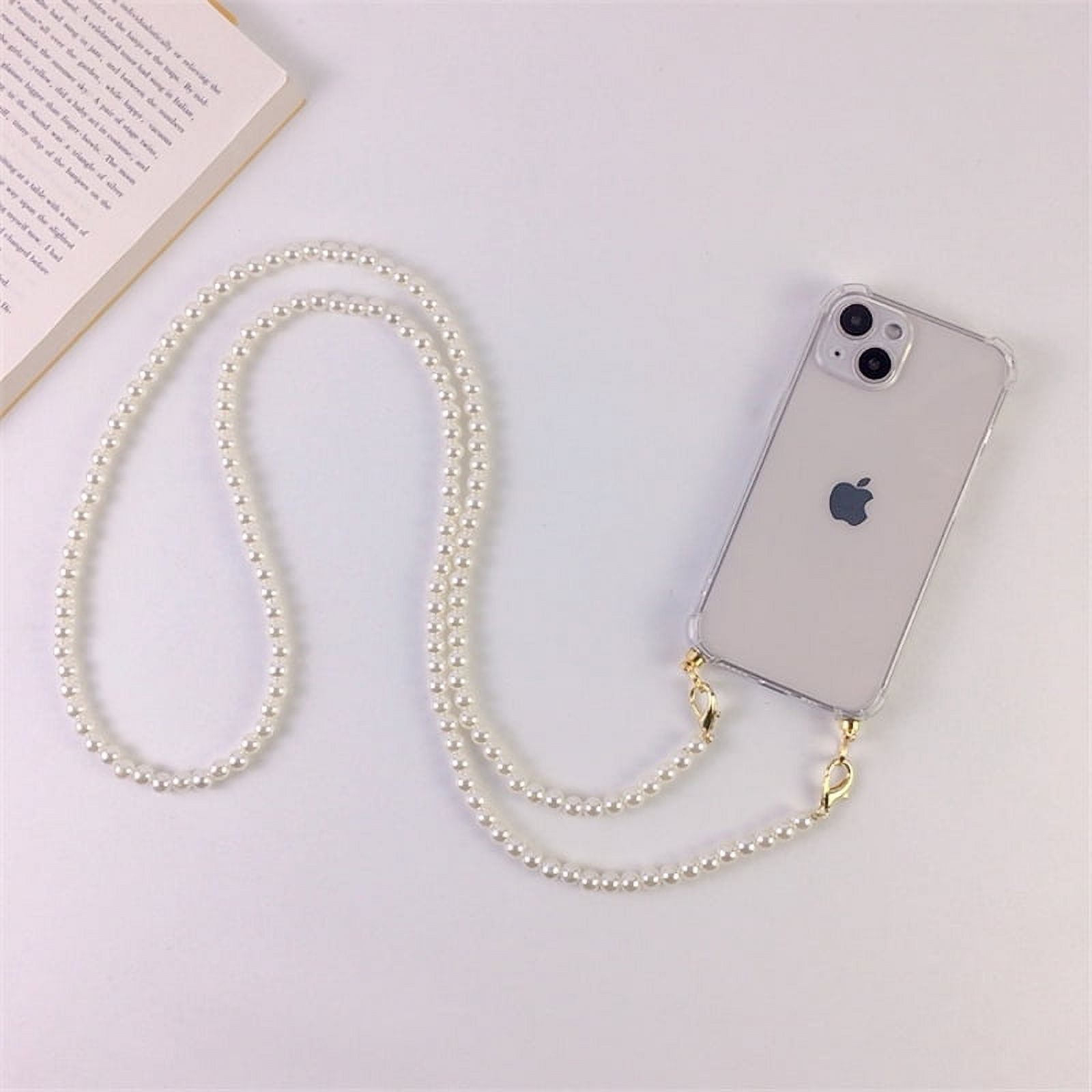 Luxury Crossbody Lanyard Necklace Pearl Chain Phone case for iPhone 11 ...
