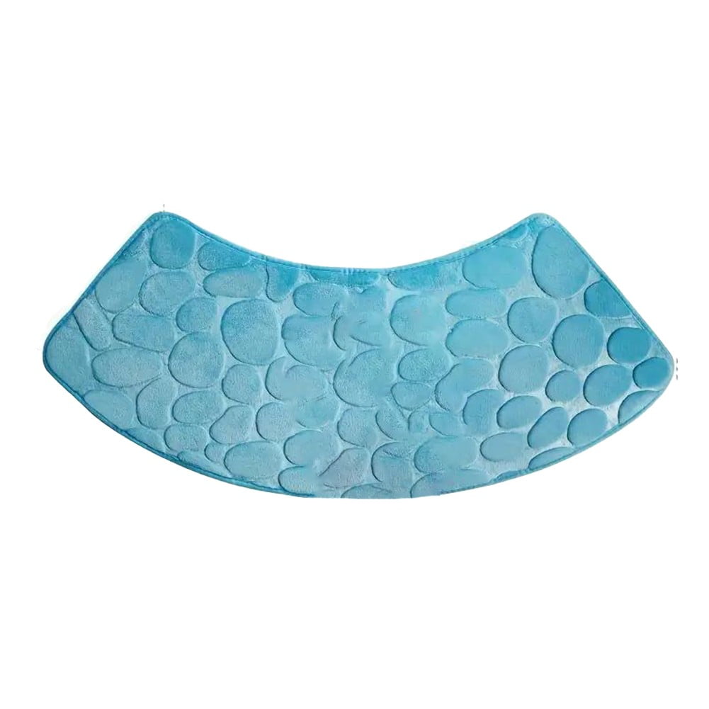 Luxury Curved Bath Rug,Non Slip Soft Absorbent Fanned Shower Mats ...