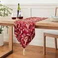 Luxury Damask 13" X 70" Burgundy Table Runner - Walmart.com