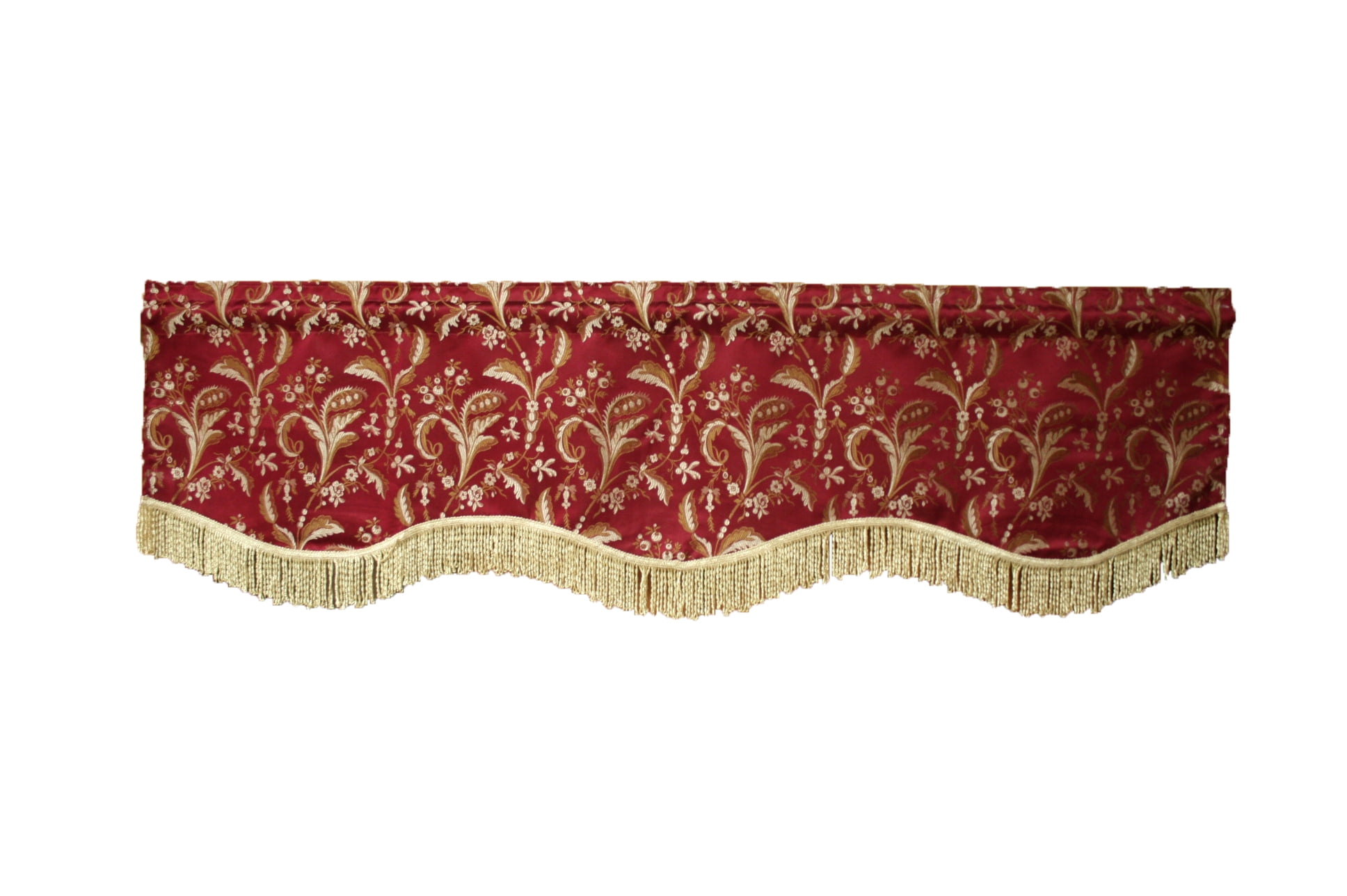 Luxury Damask 60" X 15" Window Valance - Walmart.com