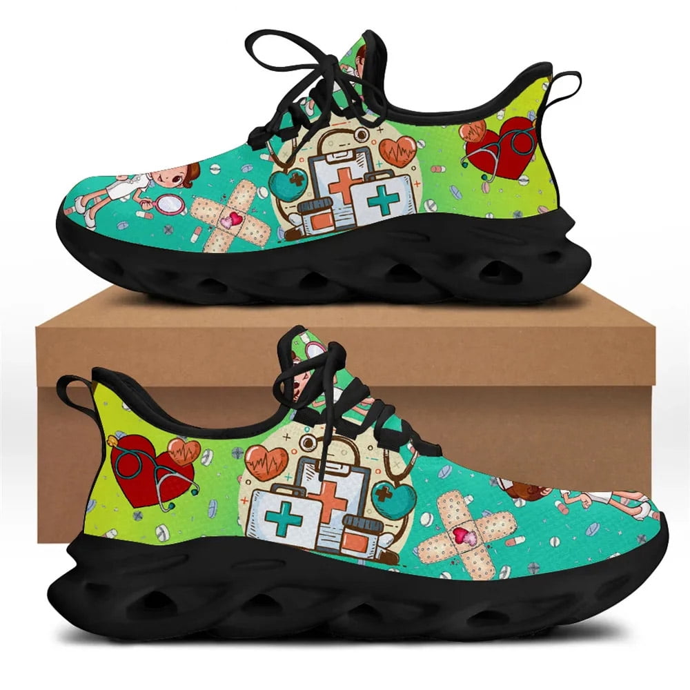 Luxury Designer Sport Shoes Women Sneakers Nursing Shoes Cartoon Nurse ...