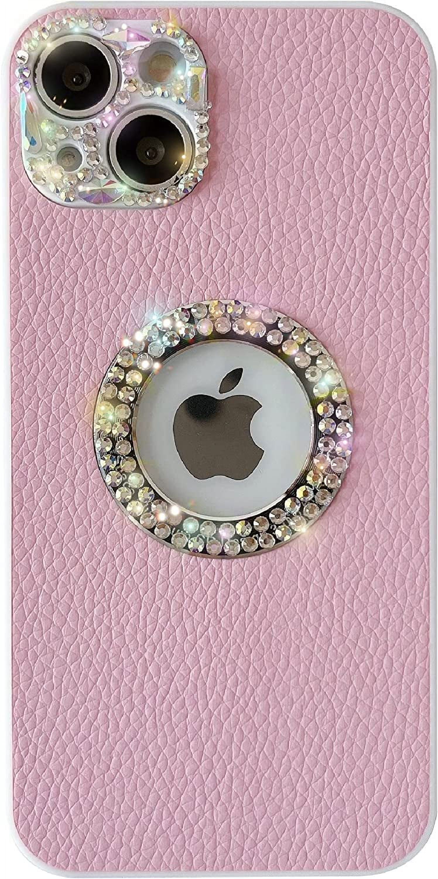 Luxury Diamond Logo Window Logo View Crystal Bling Glitter Leather ...