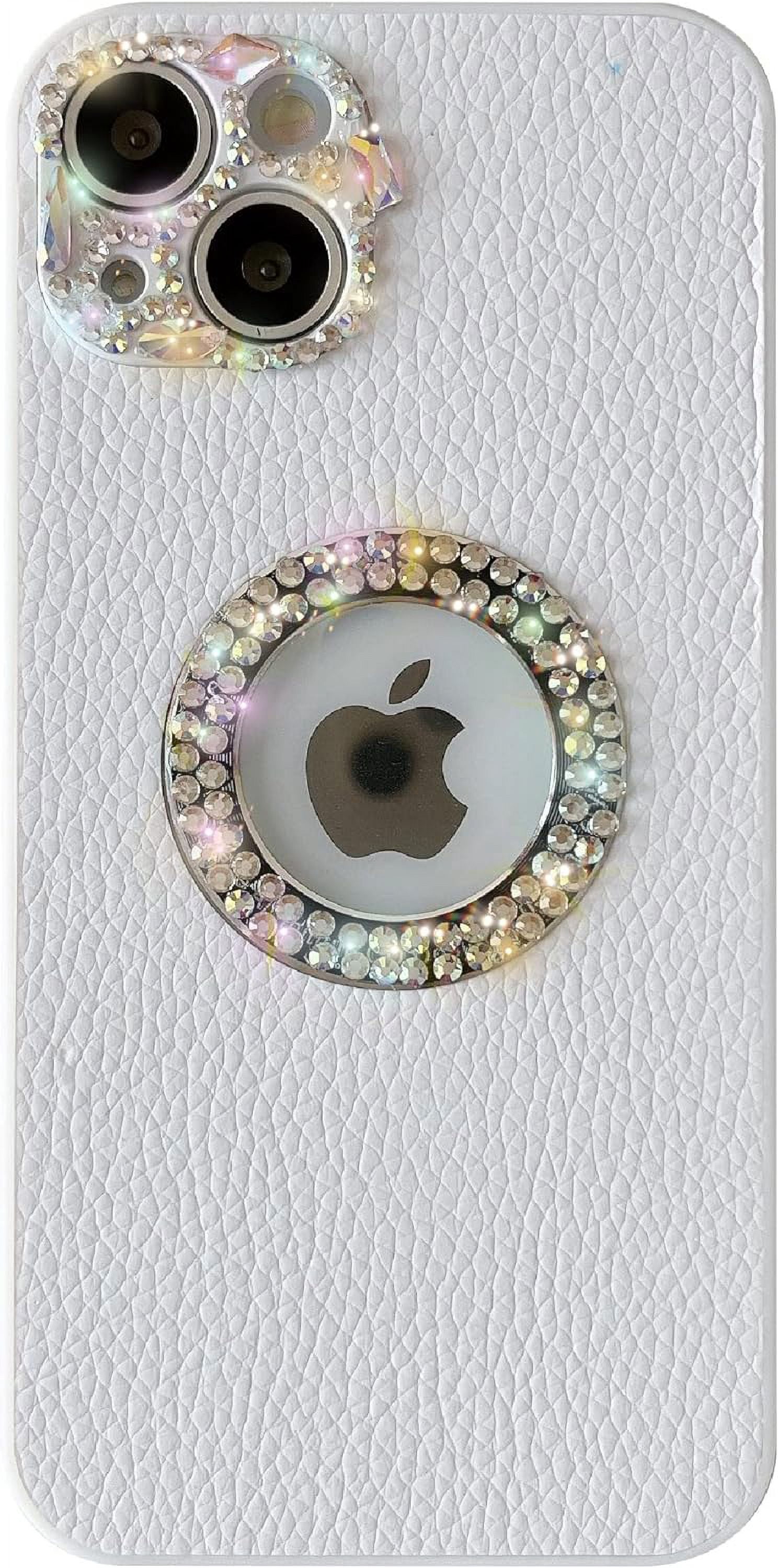 Luxury Diamond Logo Window Logo View Crystal Bling Glitter Leather ...
