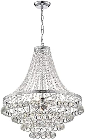 Luxury Empire Crystal Chandelier, 7 Lights, 4 Tiers Glam Light with ...