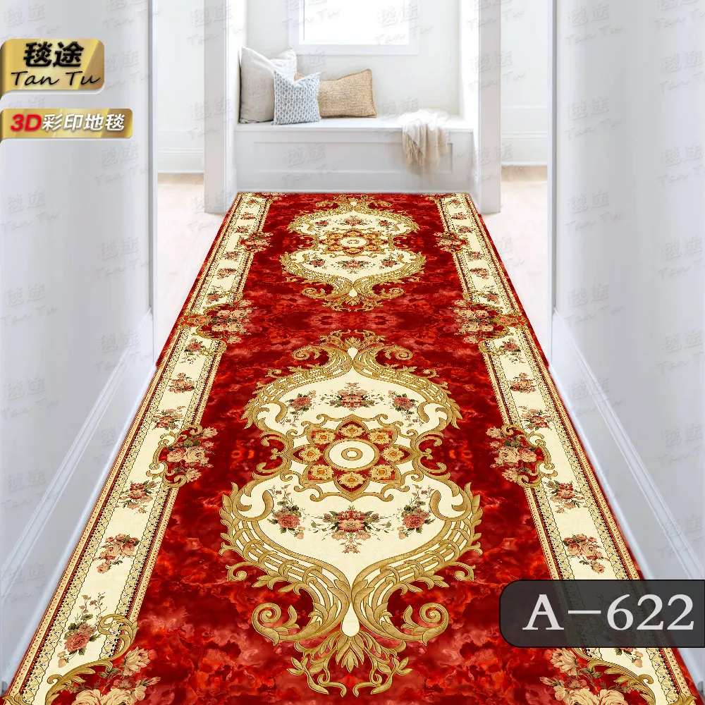 Luxury European Aisle Corridor Carpets Lobby Hallway Villa Long Runner ...
